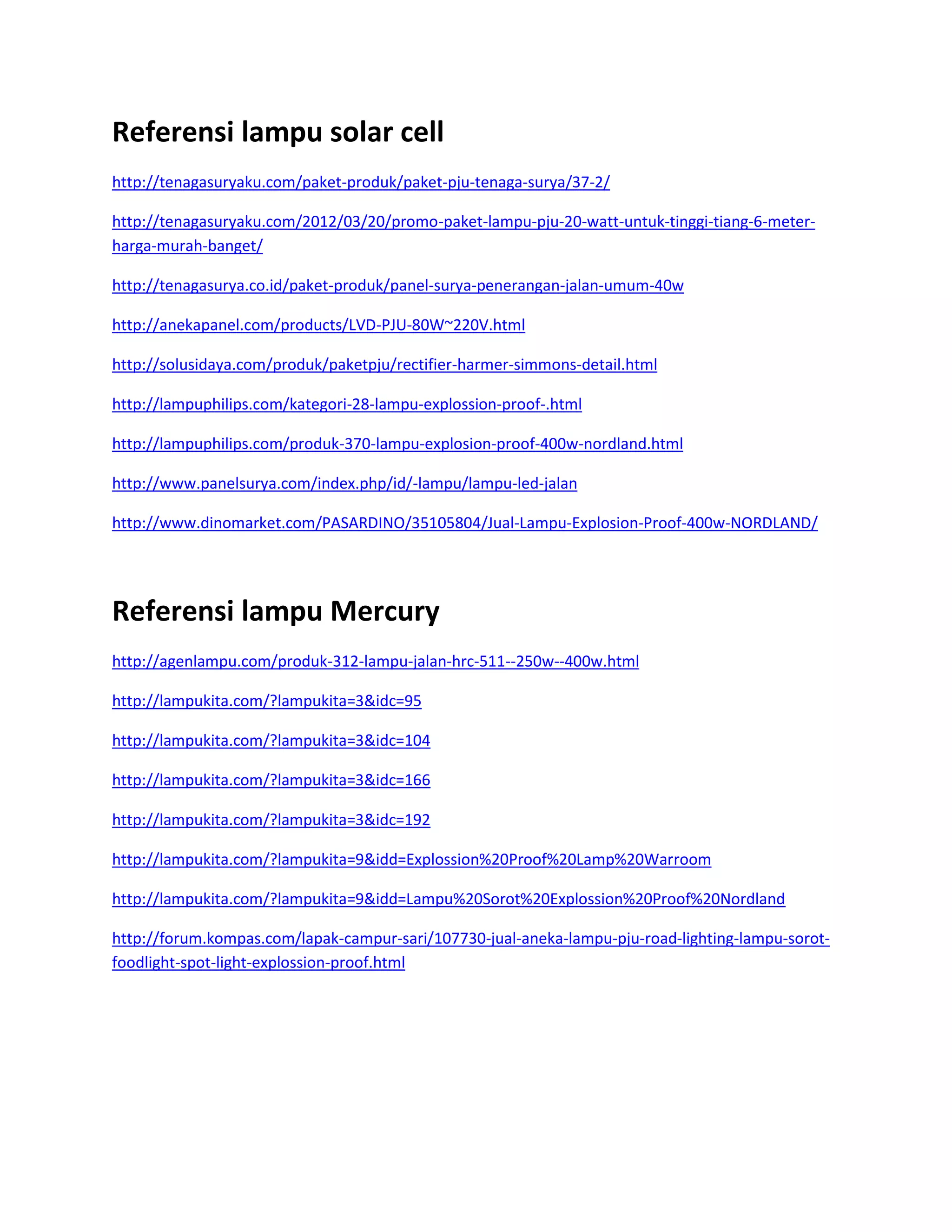 Referensi lampu | PDF