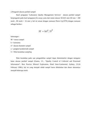 back up Referensi pengaruh suhu dan ukuran partikel sampel(fire assay ...