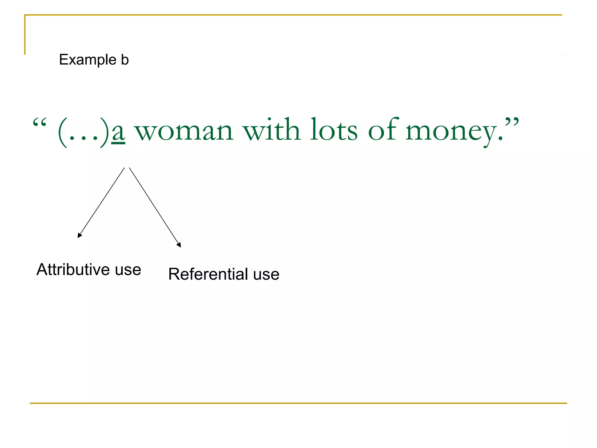 Referential and attributive uses chapter 3, George Yule | PPT
