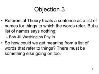 Referential_Theory A semantic theory to define function of words! | PPT