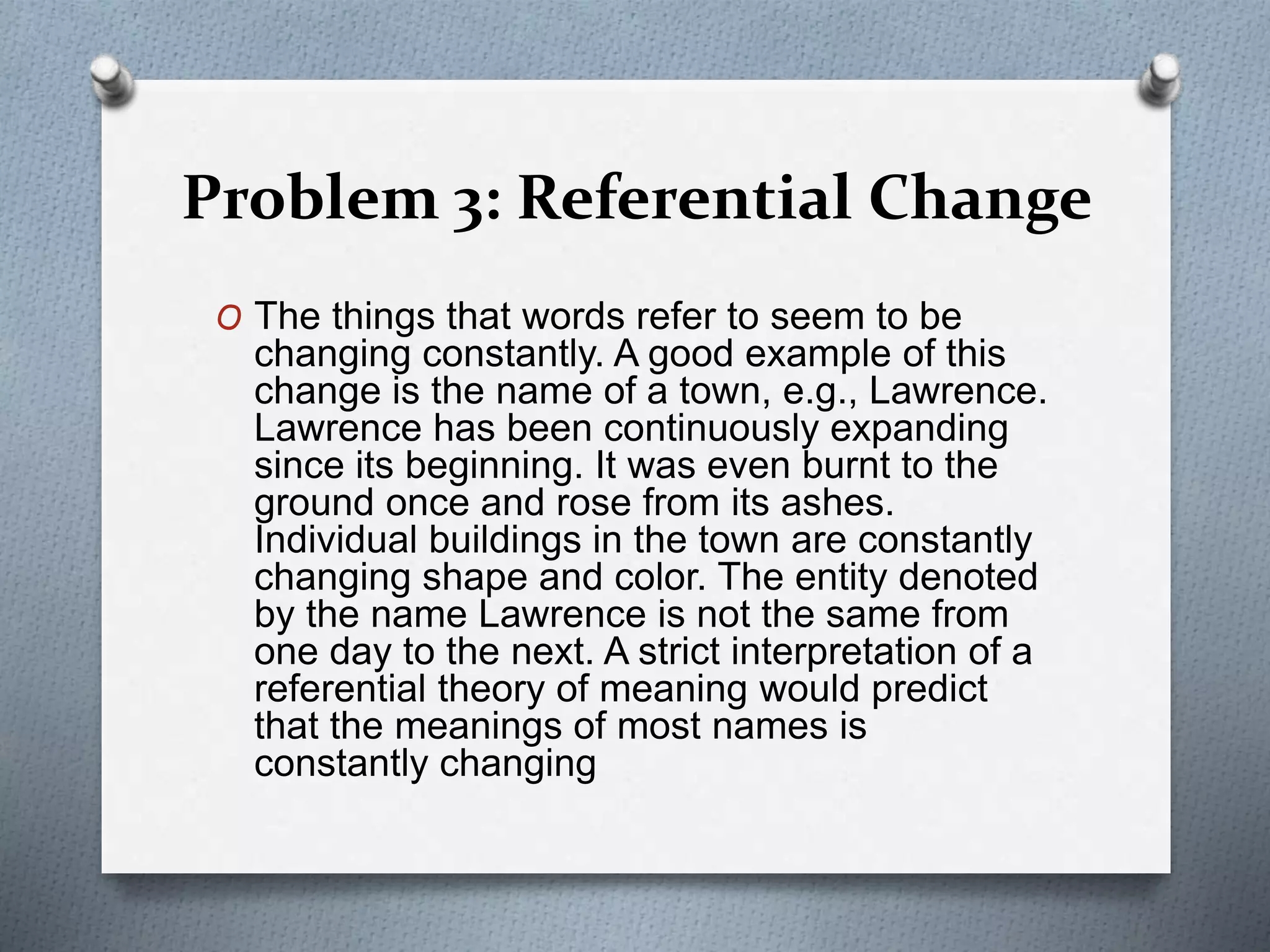 Referential theory of meaning | PPTX