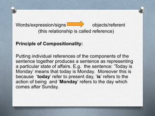 Referential theory of meaning | PPTX