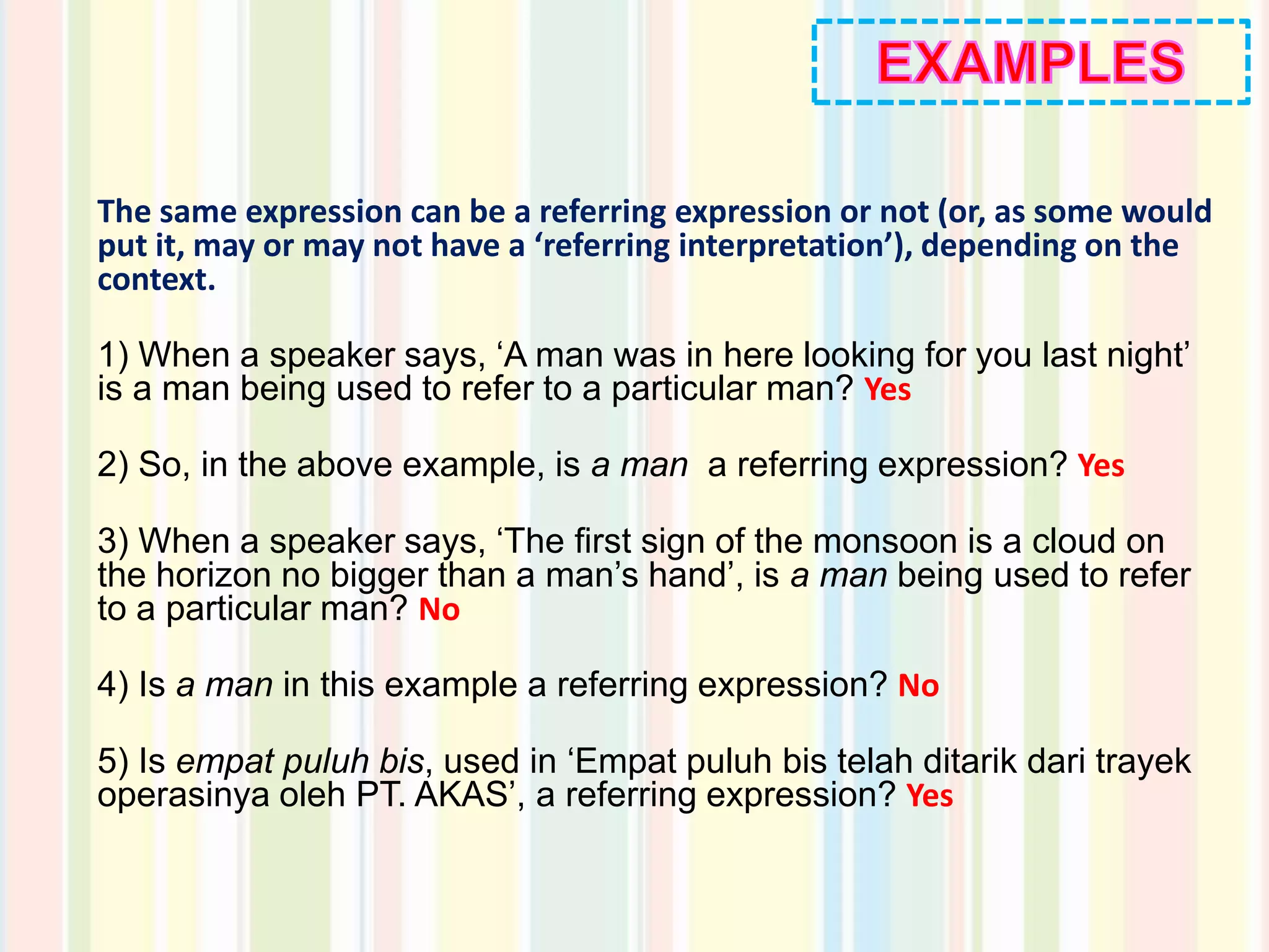 Refering expression | PPT
