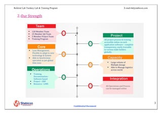 Referral Laboratory, Turnkey Laboratory & Training Program | PDF