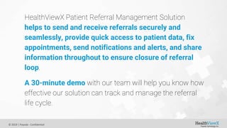 Referral management solution is the need of the hour for large hospitals | PPT