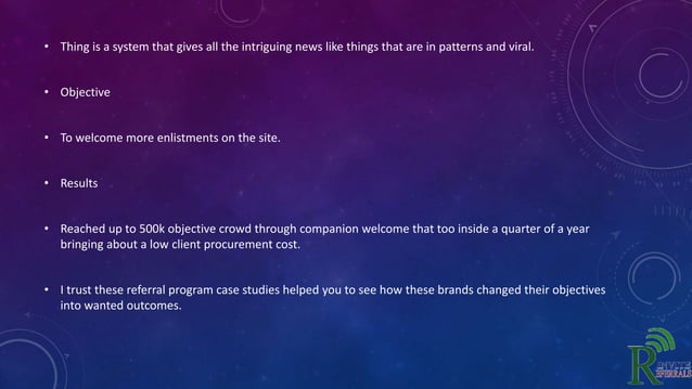 Referral Program Case Studies with example | PPT