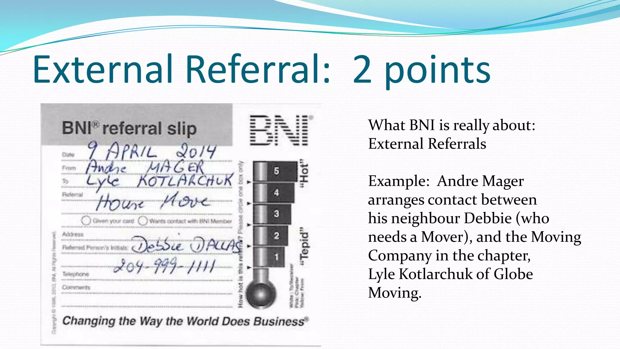 BNI Referral & Thank You slips | PPTX