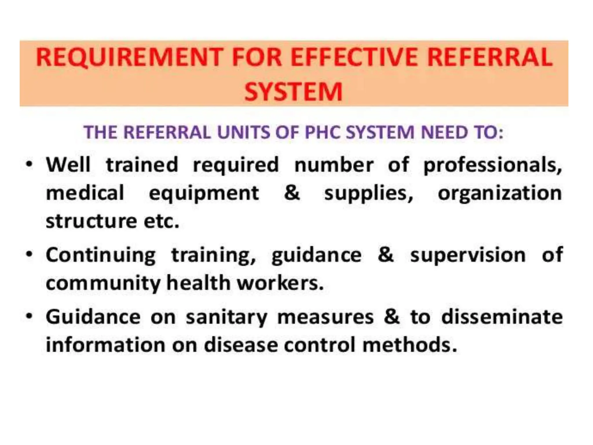 Referral system Community Health Nursing | PPTX
