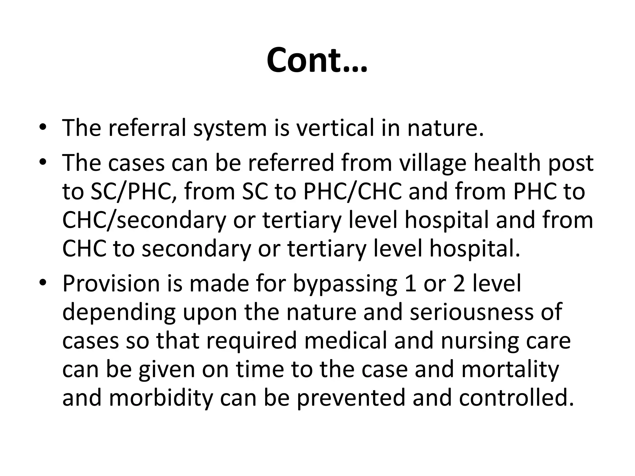 Referral system Community Health Nursing | PPTX