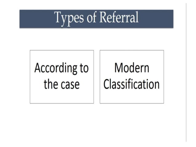 Referral system Community Health Nursing | PPTX | Healthcare Industry ...