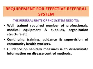 Referral system Community Health Nursing | PPTX