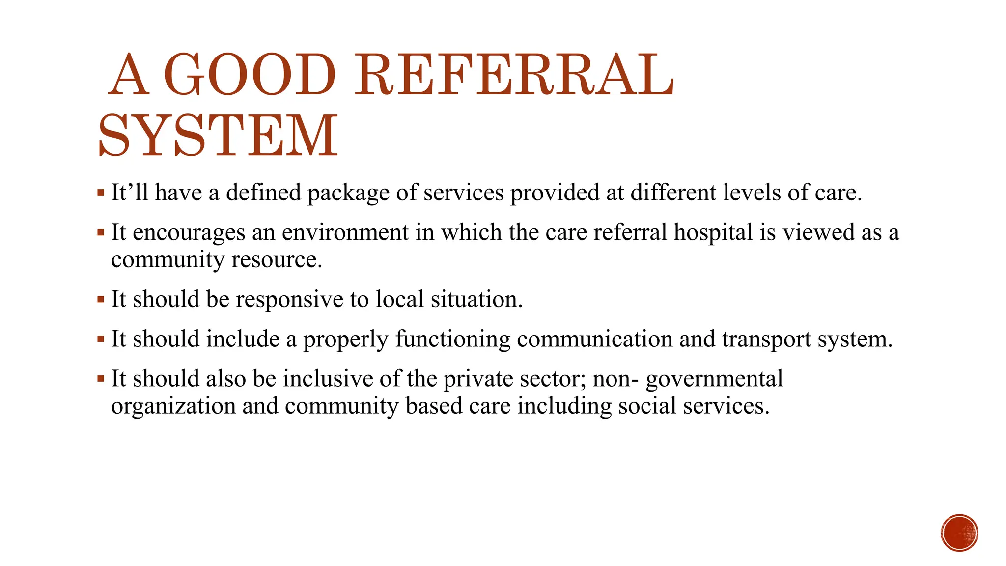 Referral System.pptxbsc nursing community health nursing | PPTX