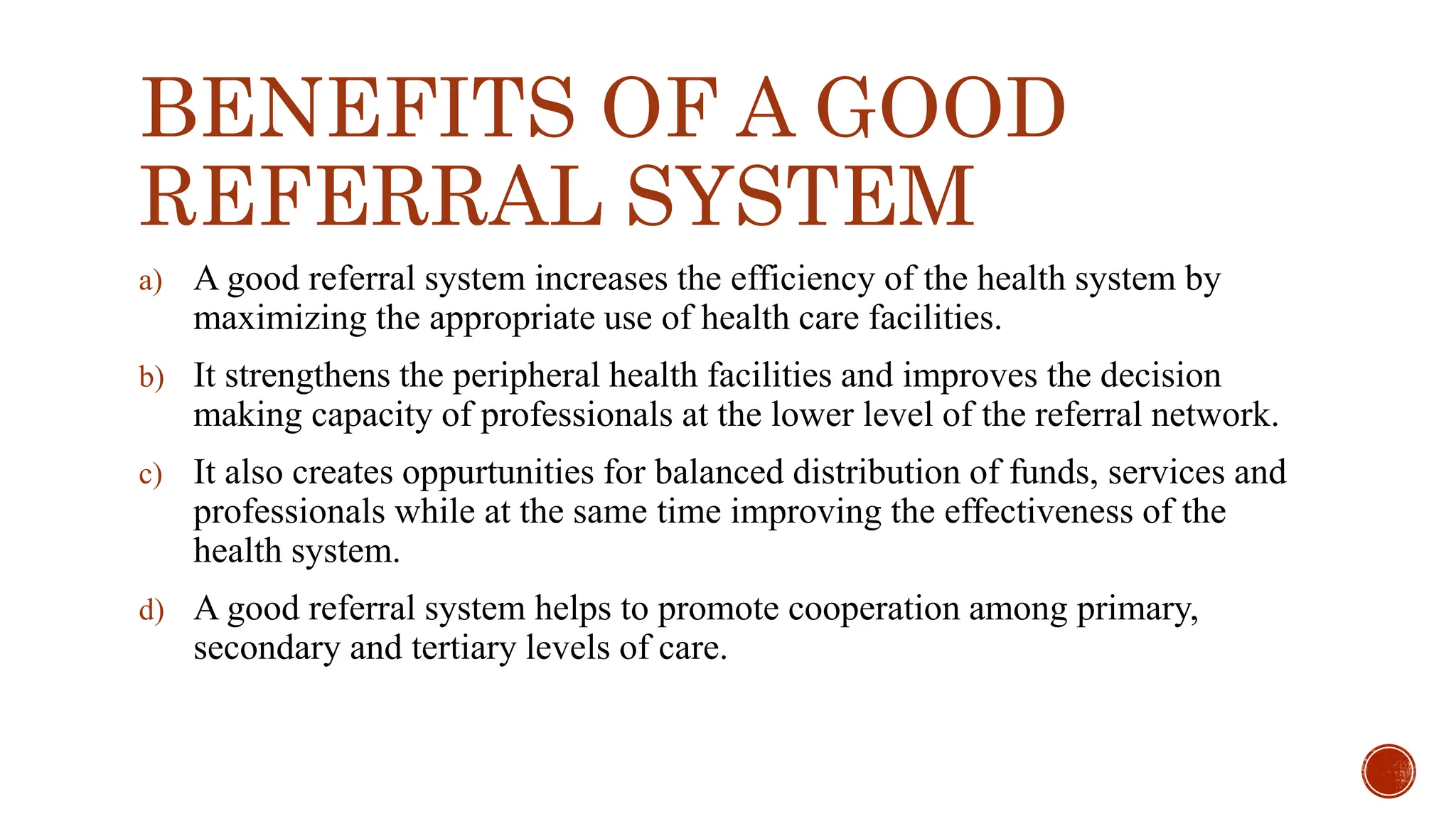 Referral System.pptxbsc nursing community health nursing | PPTX
