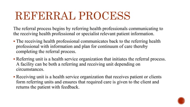 Referral System.pptxbsc nursing community health nursing | PPTX