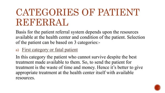 Referral System.pptxbsc nursing community health nursing | PPTX