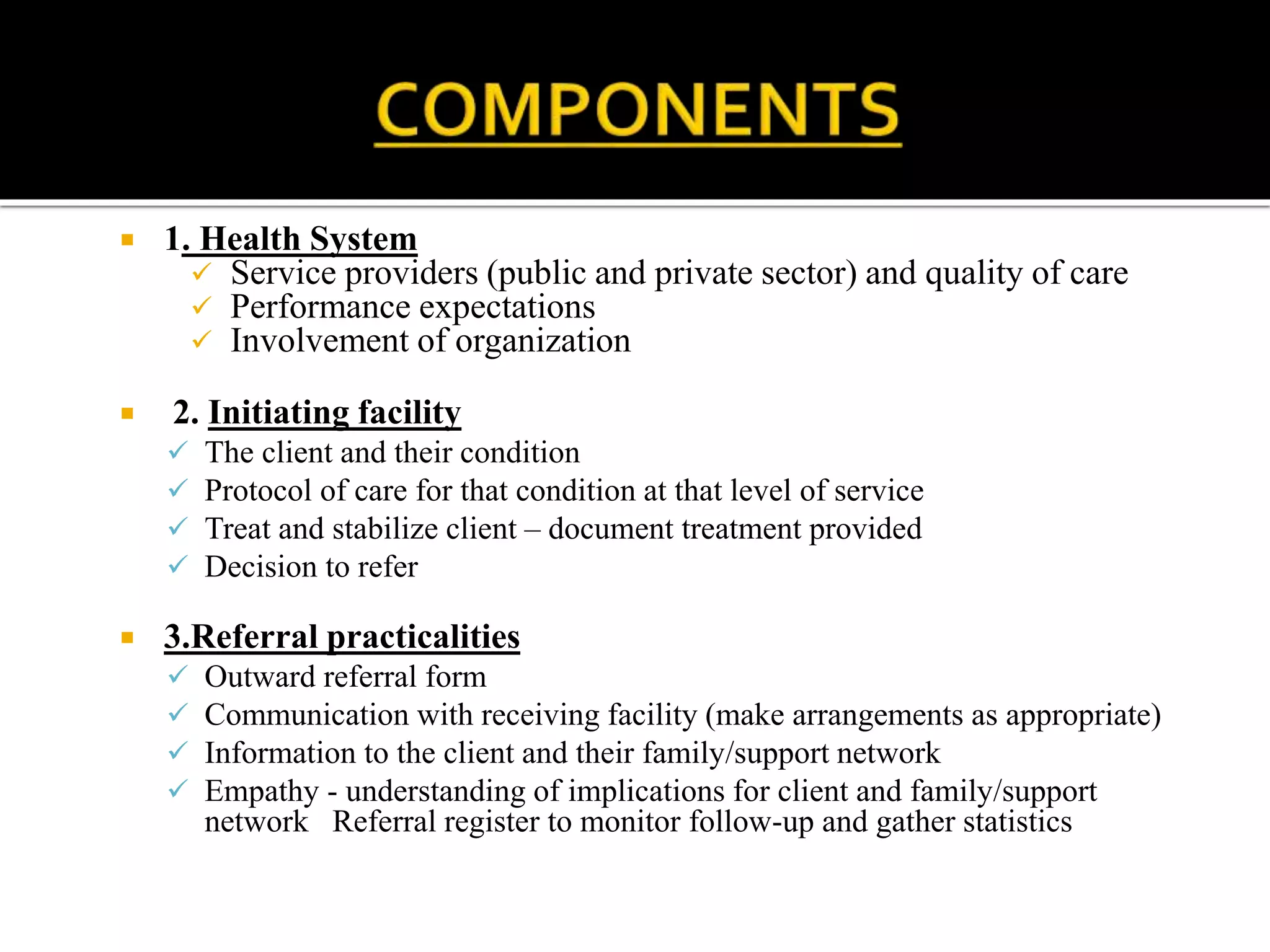 referral system chn.pptx | Healthcare Industry | Industries