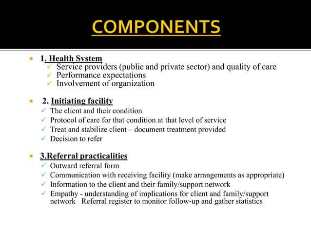 referral system chn.pptx | Healthcare Industry | Industries