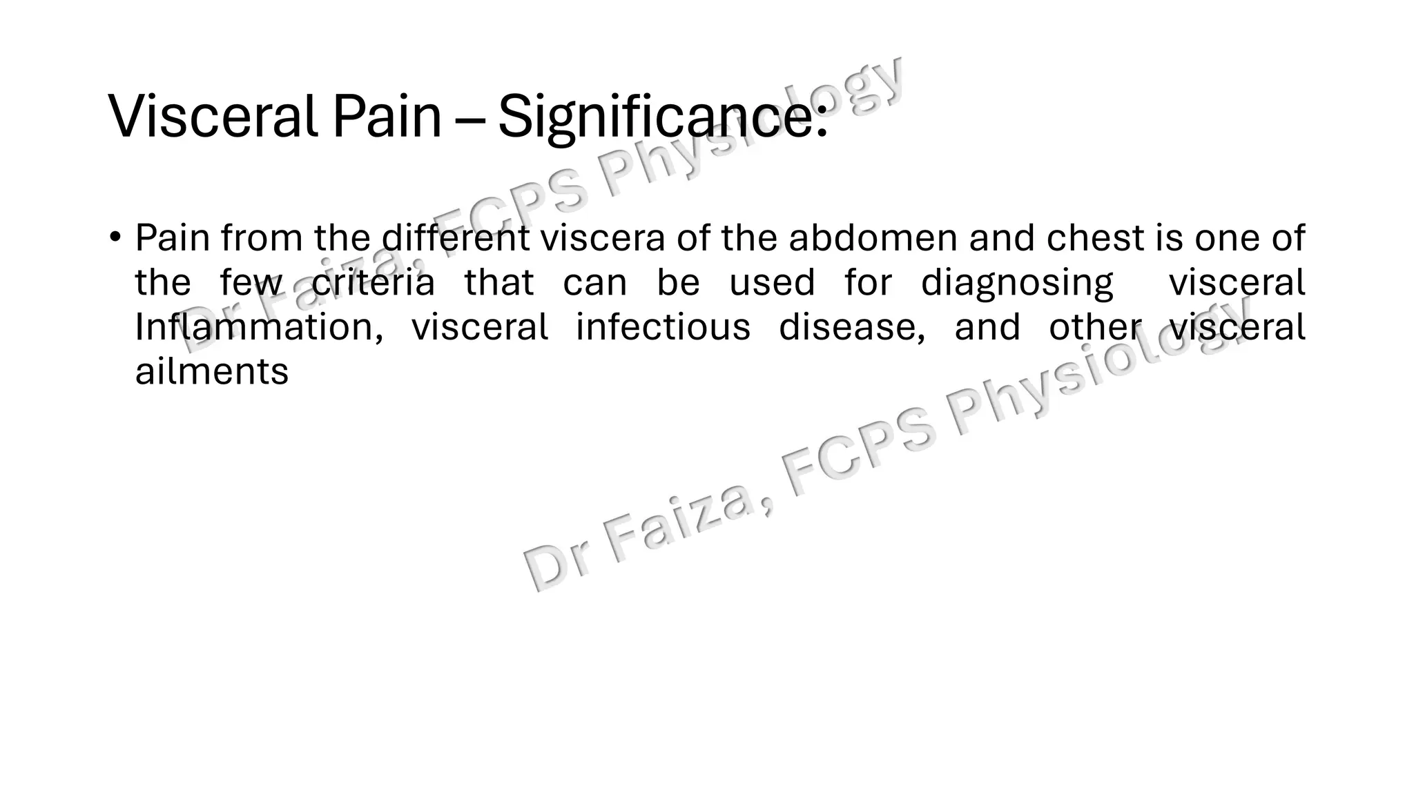 Physiology of Referred and Visceral Pain | PDF