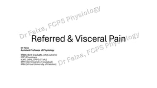 Physiology of Referred and Visceral Pain | PDF