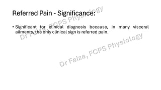 Physiology of Referred and Visceral Pain | PDF
