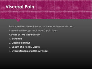 Referred Pain (Physiology Seminar) | PPTX