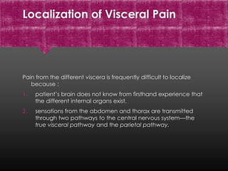 Referred Pain (Physiology Seminar) | PPTX
