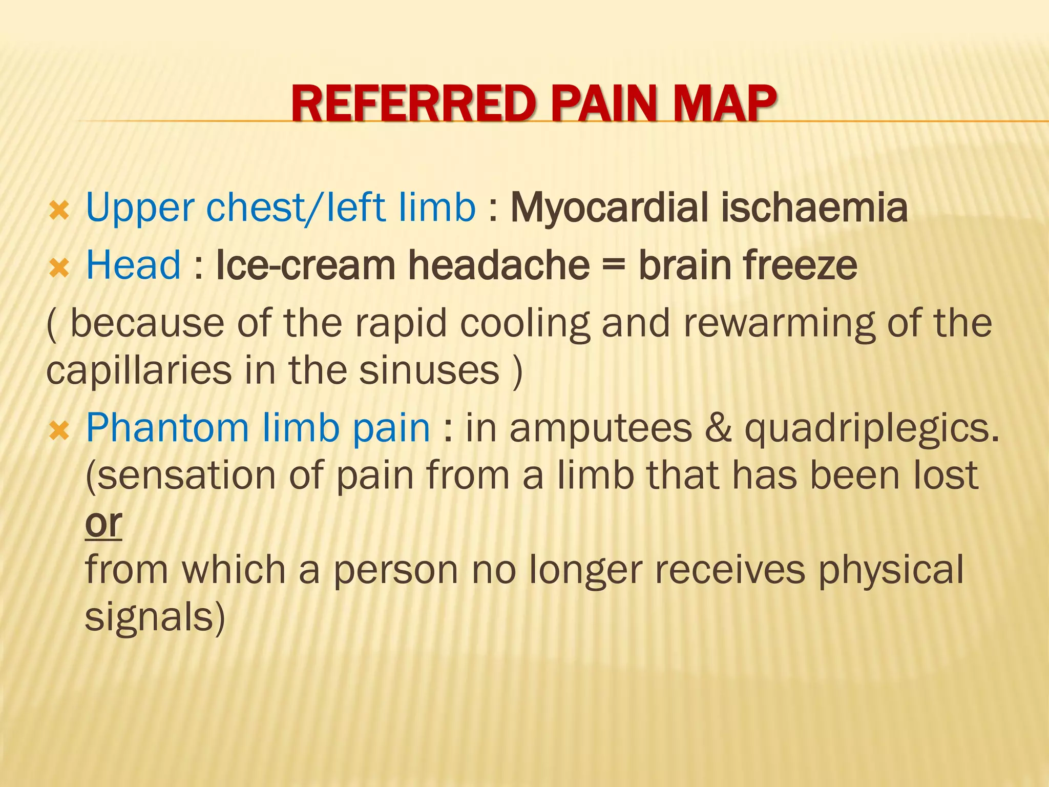 Referred pain; physiology - April 2015 | PDF