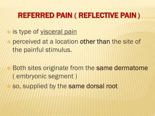 Referred pain; physiology - April 2015 | PDF