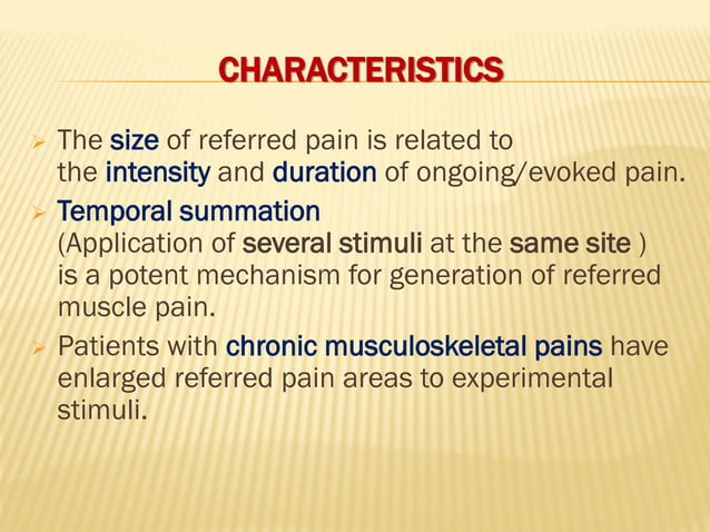 Referred pain; physiology - April 2015 | PDF