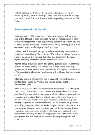 Referred pain dr ahmed reda | DOCX