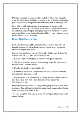 Referred pain dr ahmed reda | DOCX