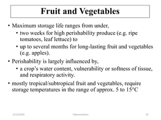 Refigerated food storage | PPT