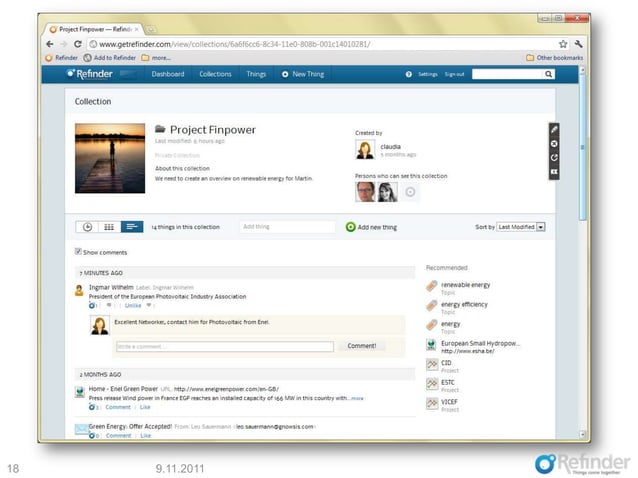 Refinder - Where things come together | PPT