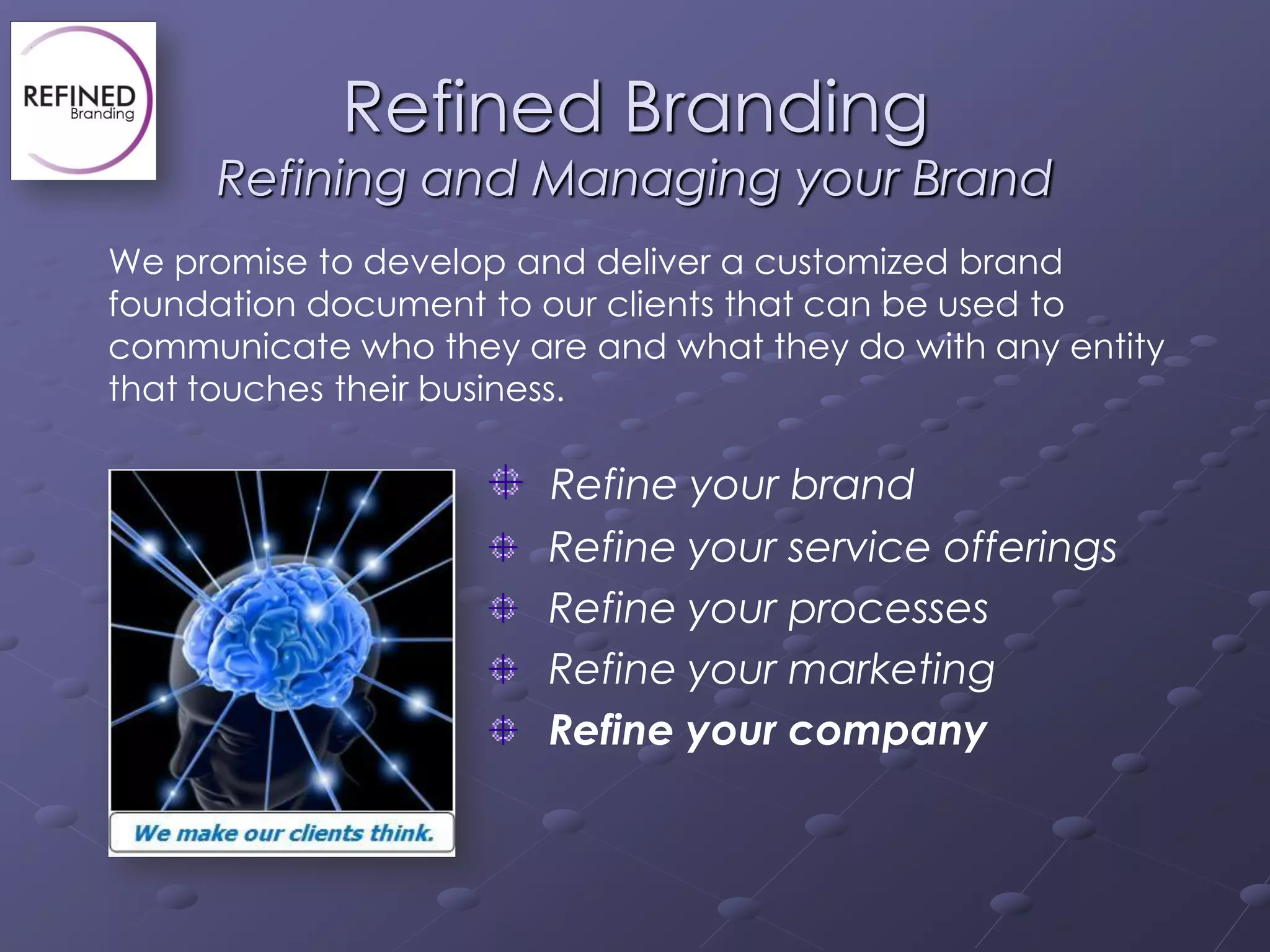 Refined Branding Overview | PPT