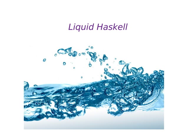 Refinement Types for Haskell | PPT