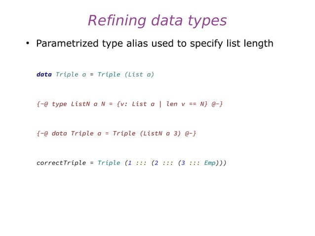 Refinement Types for Haskell | PPT