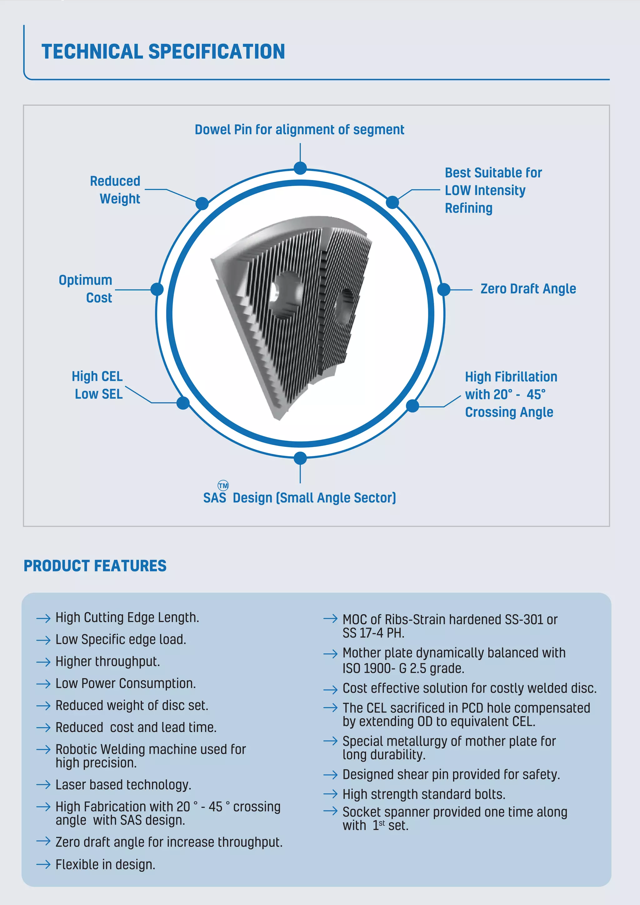 Refiner Plate - Mother Plate & Baby Segment | Pulp & Paper Industry | PDF