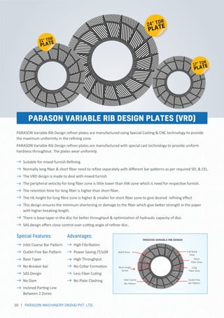 Refiner Plates For Pulp & Paper Mill - Parason Machinery | PDF