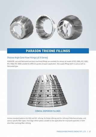 Refiner Plates For Pulp & Paper Mill - Parason Machinery | PDF