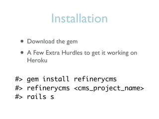 Refinery CMS: BostonRB CMS Showdown | KEY | Technology & Computing