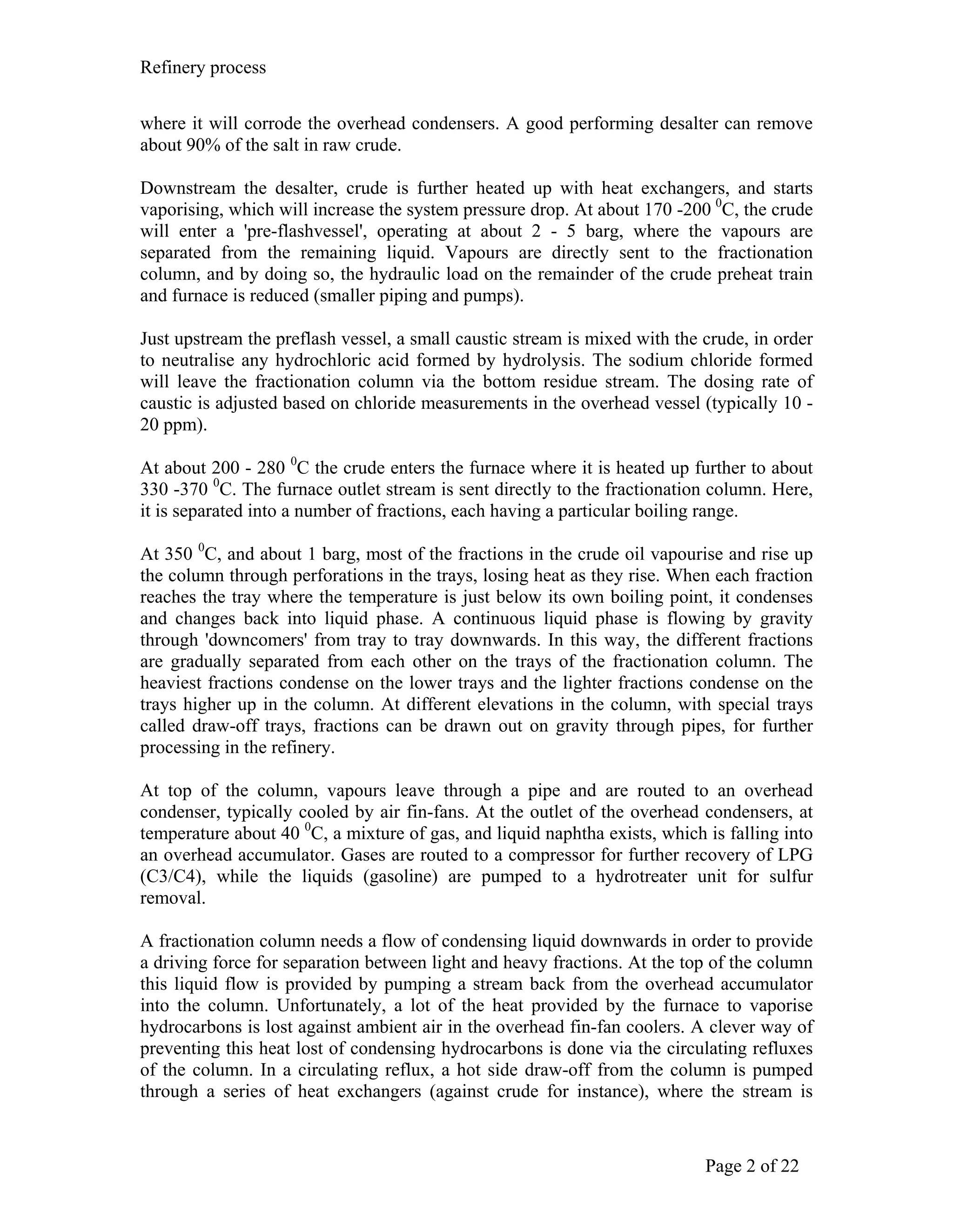 Refinery process-description | PDF