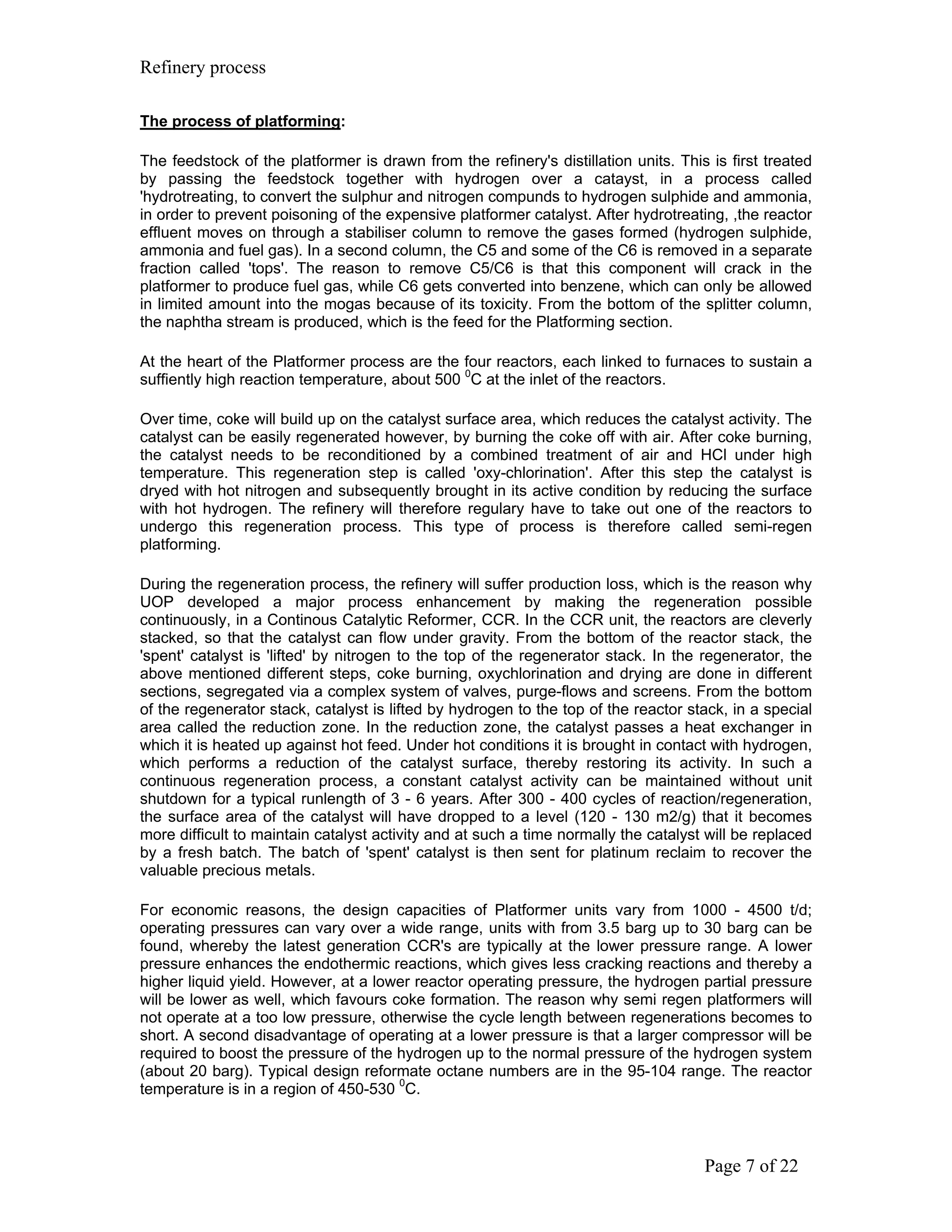 Refinery process-description | PDF