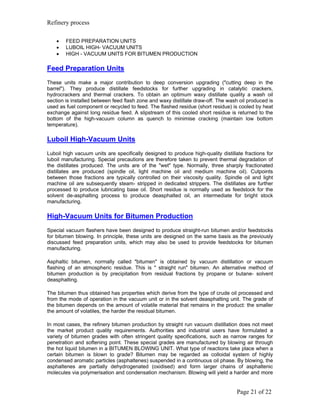 Refinery process-description | PDF