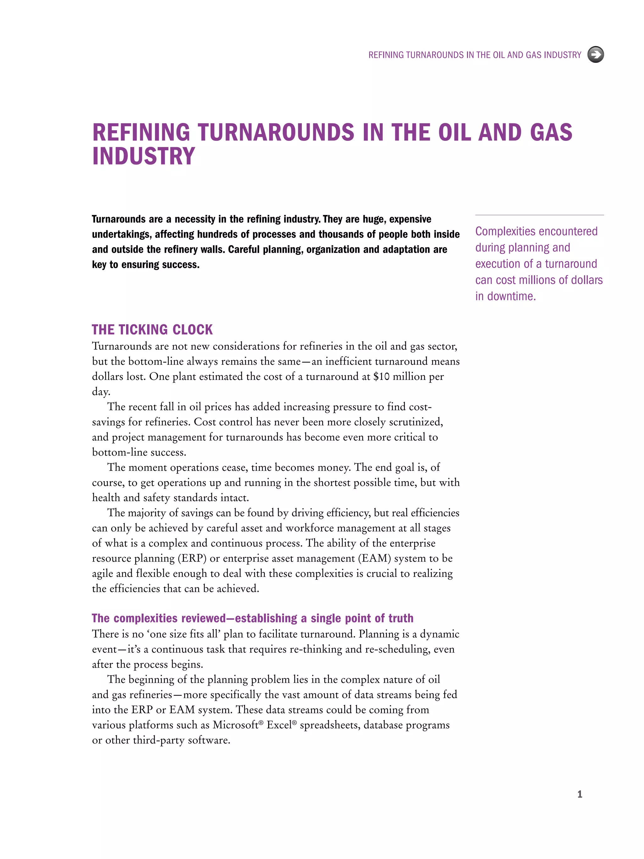 Refinery turnaround oil and gas | PDF