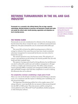 Refinery turnaround oil and gas | PDF