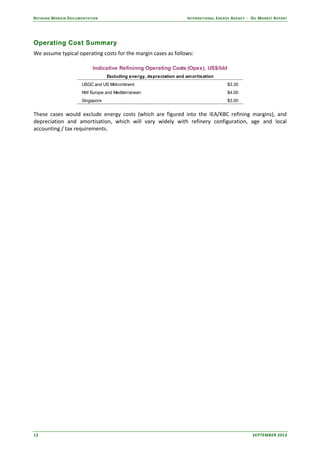 Refining margin supplement_omraug_12_sep2012 | PDF