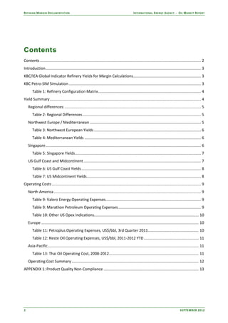 Refining margin supplement_omraug_12_sep2012 | PDF