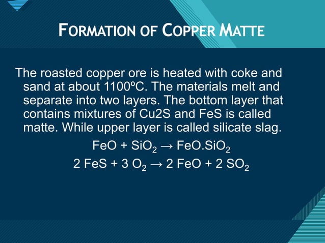 Refining of copper | PPT