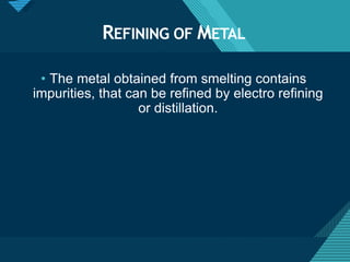 Refining of copper | PPT