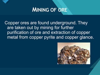 Refining of copper | PPT